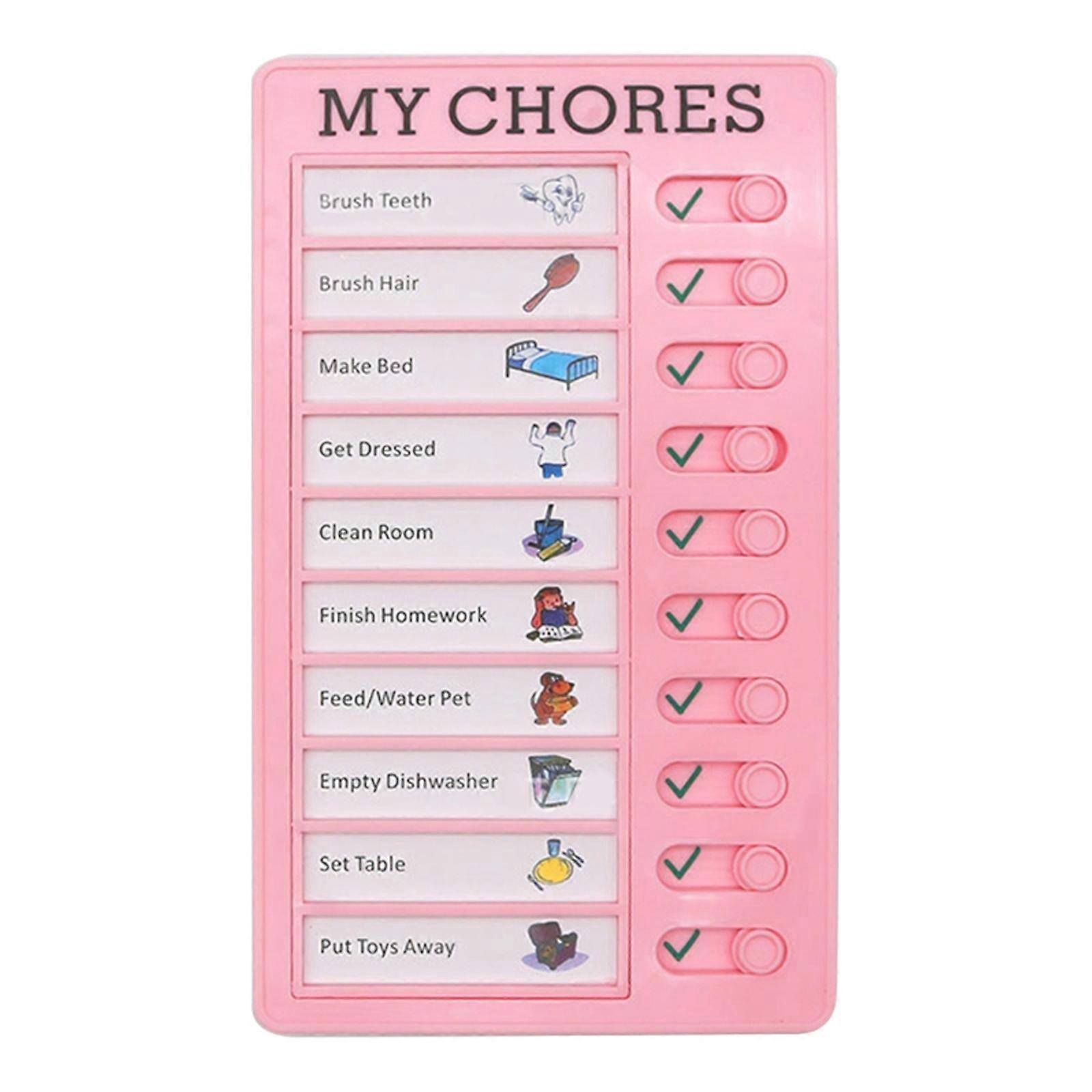 Chore Chart Memo Checklist Board For Kids Daily To Do List Planner Check List Chore Board For ...