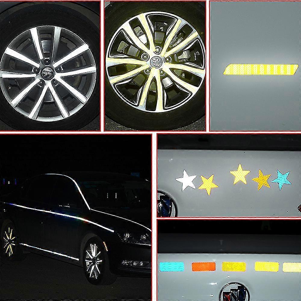 42 Pcs Reflective Stickers, Reflective Decals, Waterproof Adhesive ...