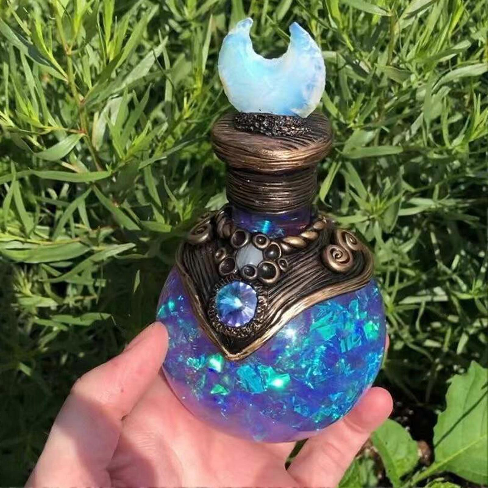 Potion Bottle Charming Weather Resistant Resin Faux Crystal Potion ...