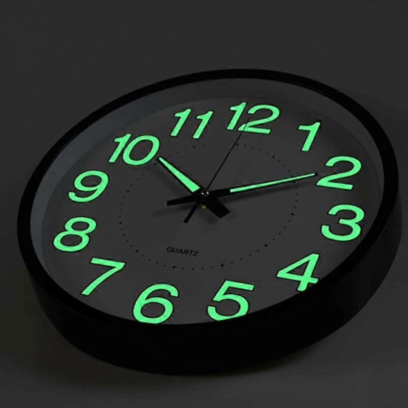 Night Vision Clock, Luminous Decorative Wall Clock with Clear and Easy ...