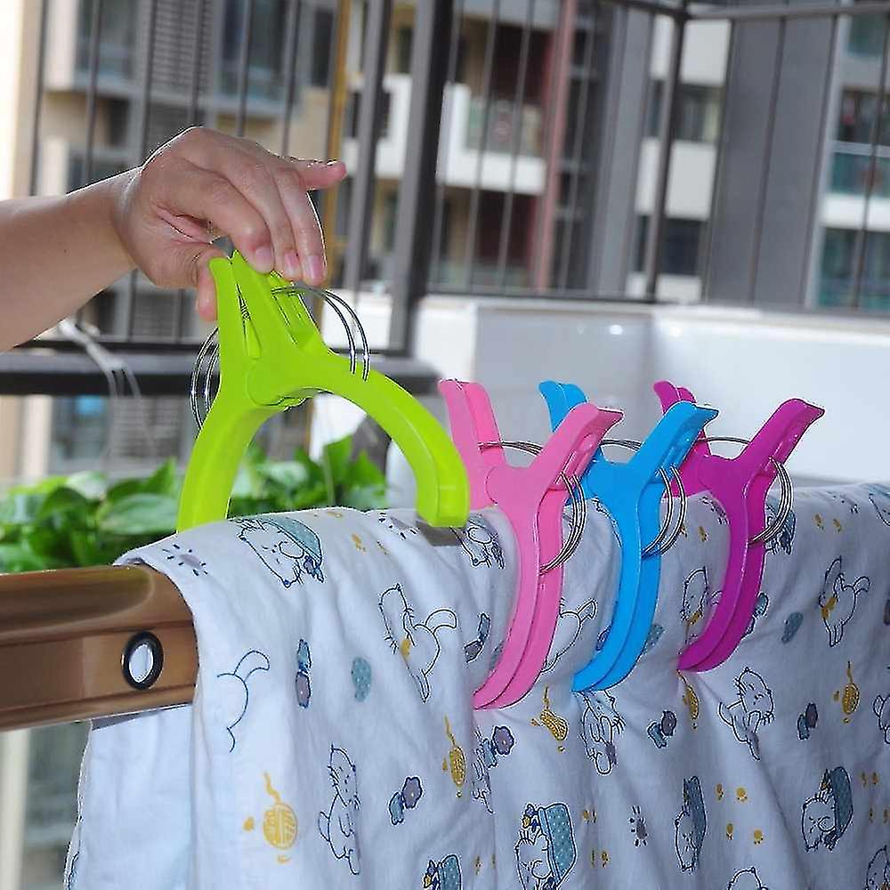 8 Pack Jumbo Size Beach Towel Clips For Beach Chairs Or Lounge Chair ...