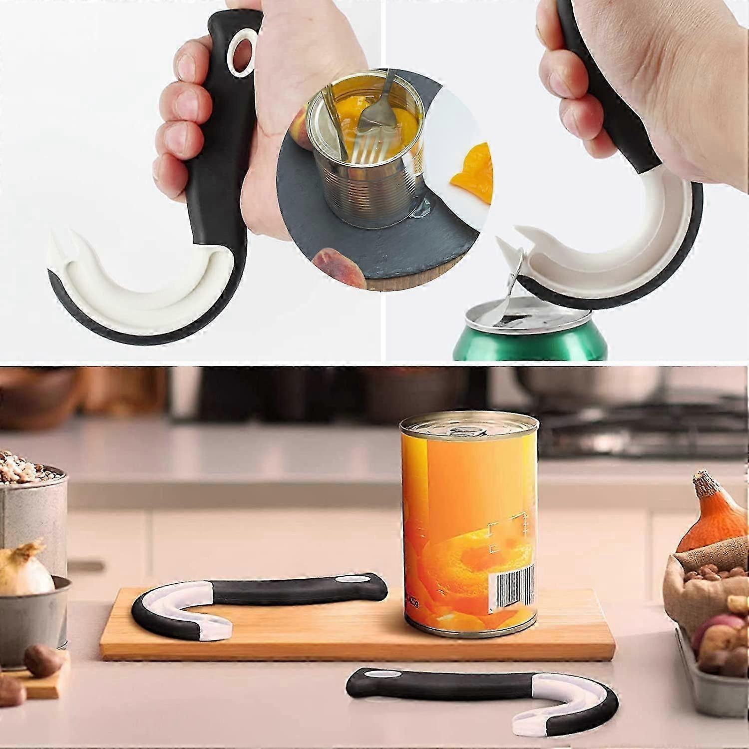 2 Pack Can Opener, 150 x 90mm, Ring Glass Opener, J Shaped Kitchen ...