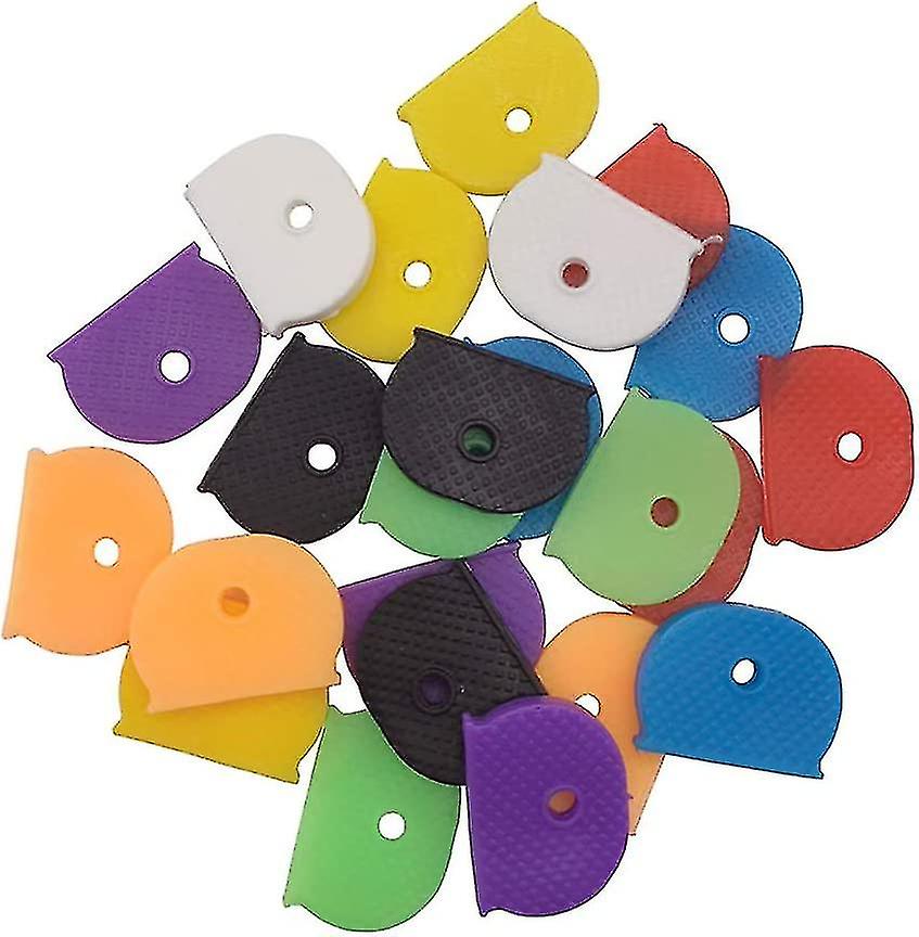 32 Pcs Key Caps Universal Rubber Half Round Key Caps Easy Identifying ...