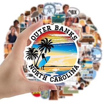 OuterBanks Stickers Pack| 100PCs Outer Ban-ks OBX Pogue Life Vinyl ...