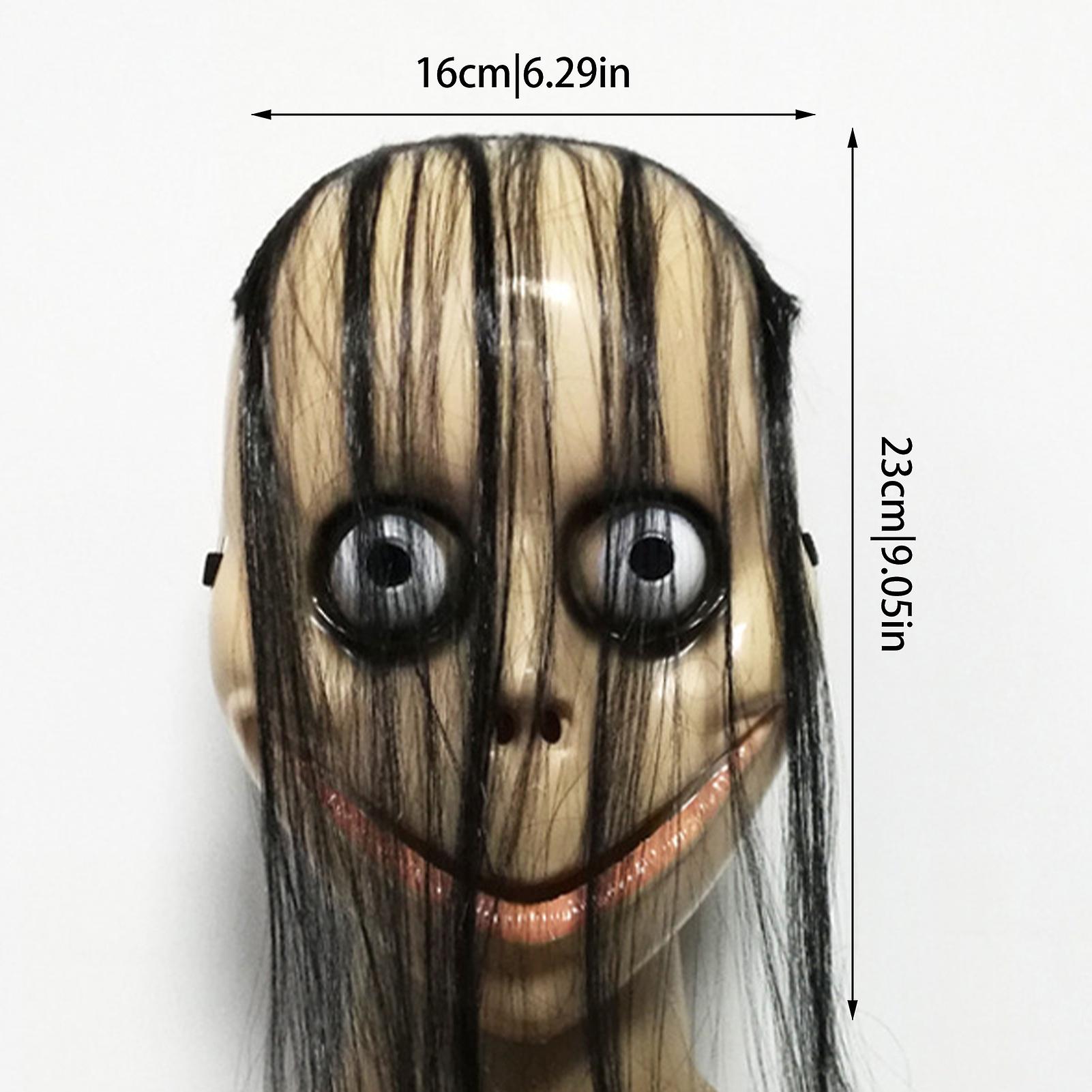 Halloween Costume Long Hair Full Face Cover Face Serial Killer Mask ...