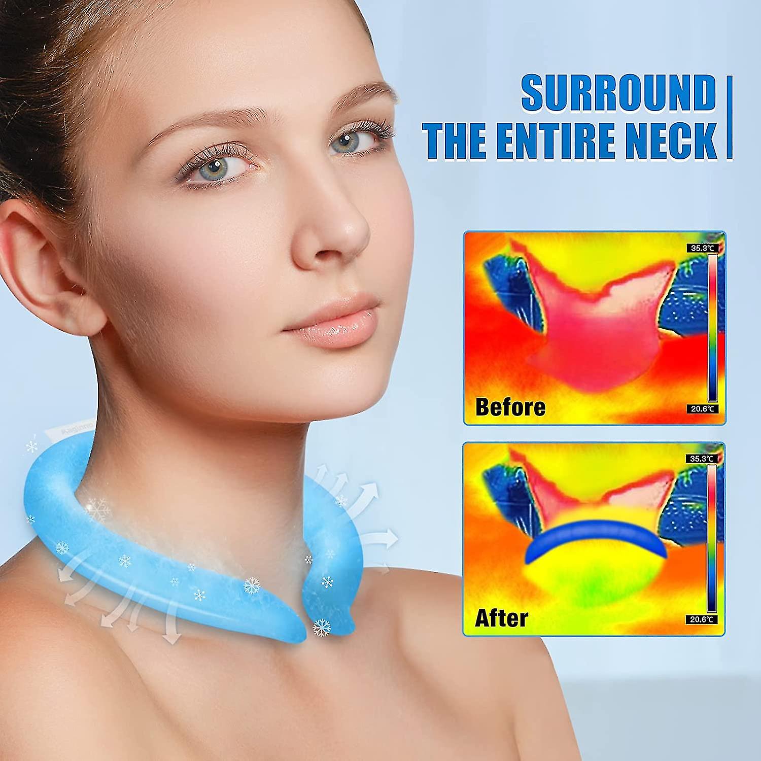 Neck Cooling Ring, Neck Cooling Tube, Wearable Cooling Tube Cool Neck ...