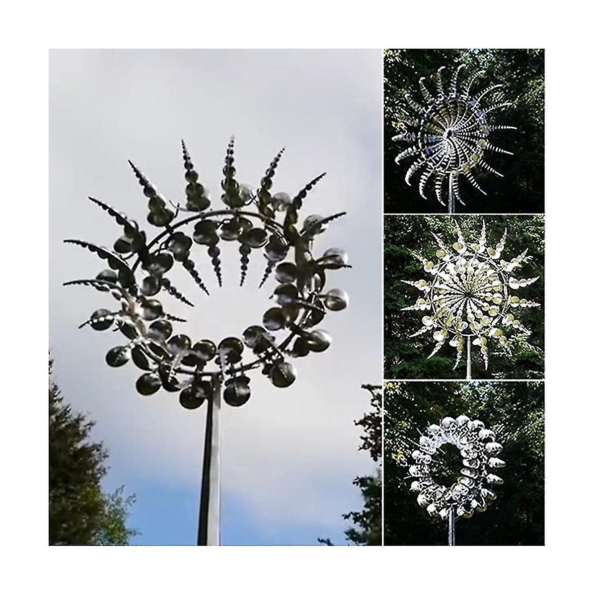 New Unique And Magical Metal Windmill 3d Wind Powered Kinetic Sculpture ...