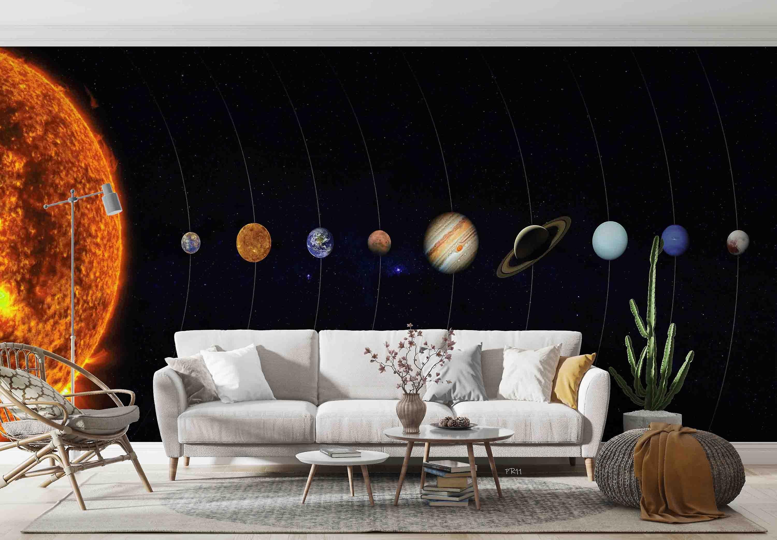 3D Solar System Wall Mural Wallpaper Gd 4881 | Fruugo US