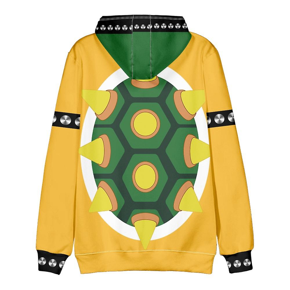 New Mario Bowser hooded sweatshirt hoodie cos suit loose coat short ...