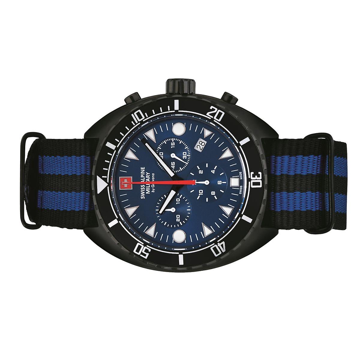 Swiss Alpine Military Men's Watch Chrono Analog Quartz 7066.9675SAM ...