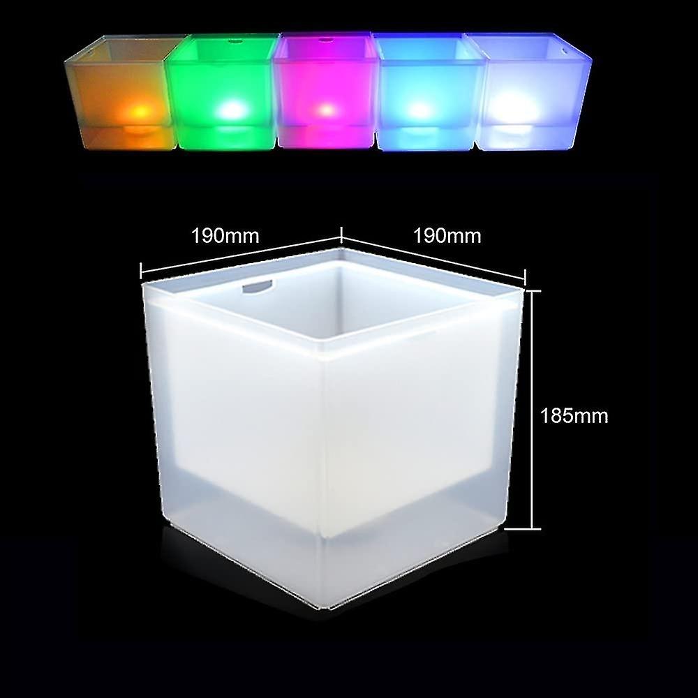 LED ice bucket 3.5L, multi-color LED champagne bucket, battery powered ...