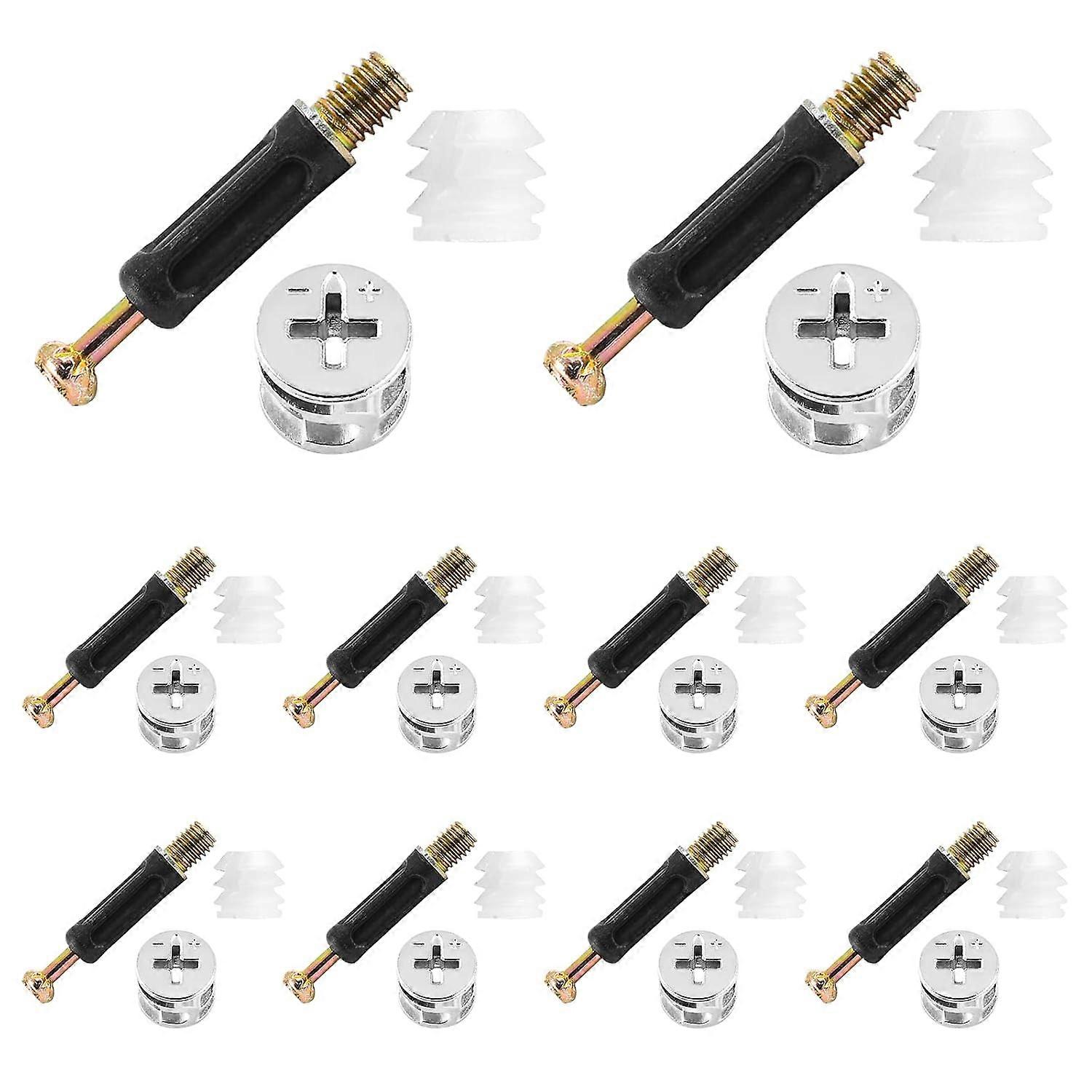 10 Set 40mm Cam Lock Screws for Furniture,3 in 1 Cam Lock Fasteners,Cam ...