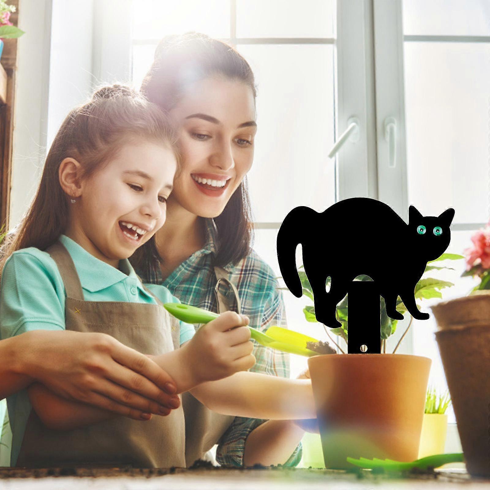 Acrylic Cat Insert Brand Black Animal Pet Garden Decoration Brand ...