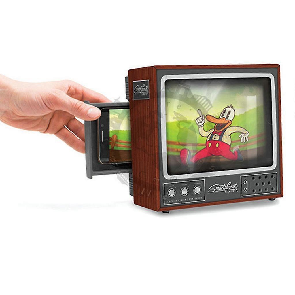 Retro TV Shape Mobile Phone Screen Video DIY Amplifier | Fruugo UK