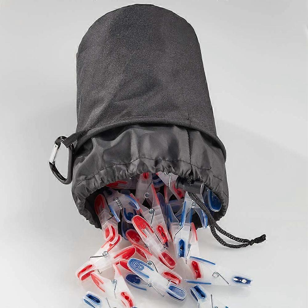 Clothes Peg Bag for Hanging, Waterproof Peg Bag Hanger Clips Keeps Pegs ...