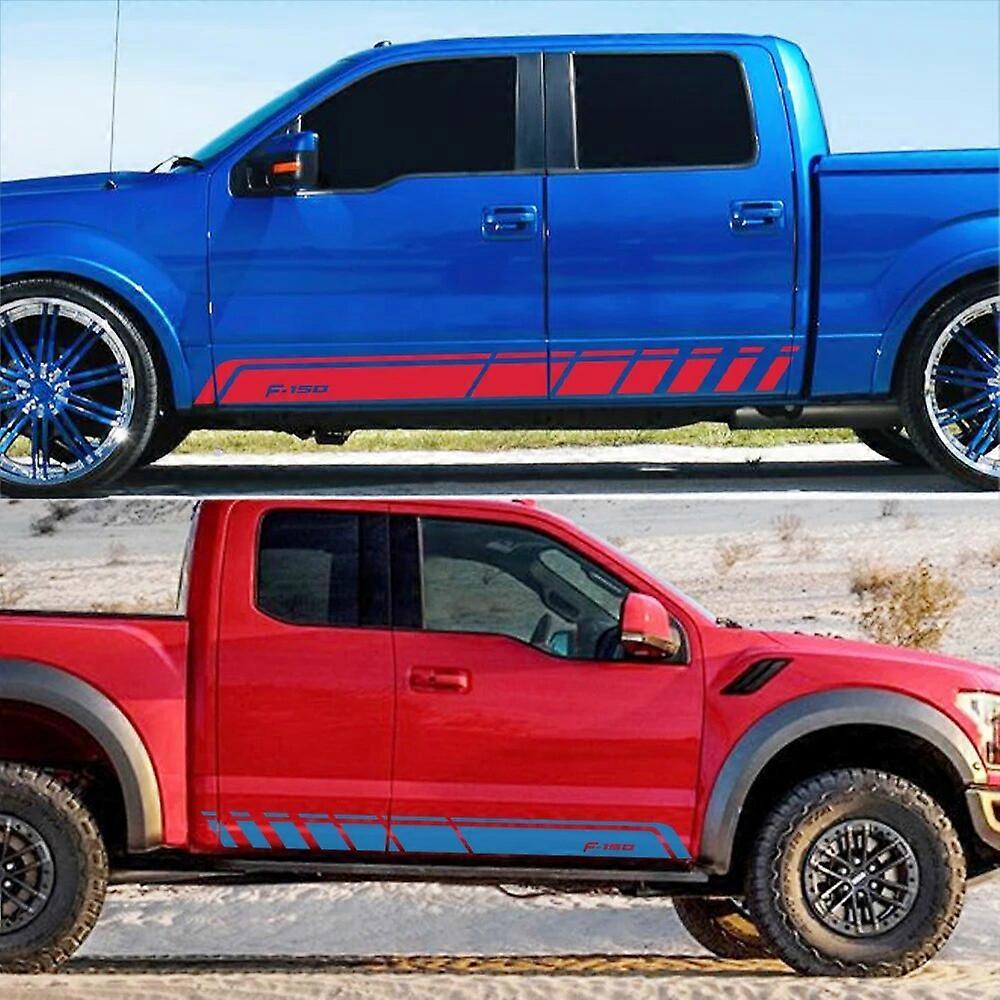 2Pcs Pickup Stickers Car Door Side Stripes Decals For Ford Ranger ...