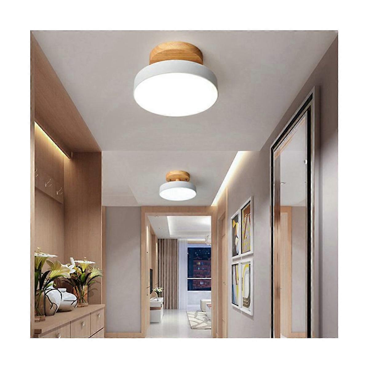 Ceiling Lights Modern LED Nordic Wood Lighting Fixture Indoor Luminaire ...