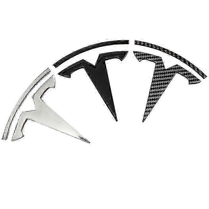 Metal Replacement Sticker For Tesla Model 3 Y Front Back Trunk Logo ...