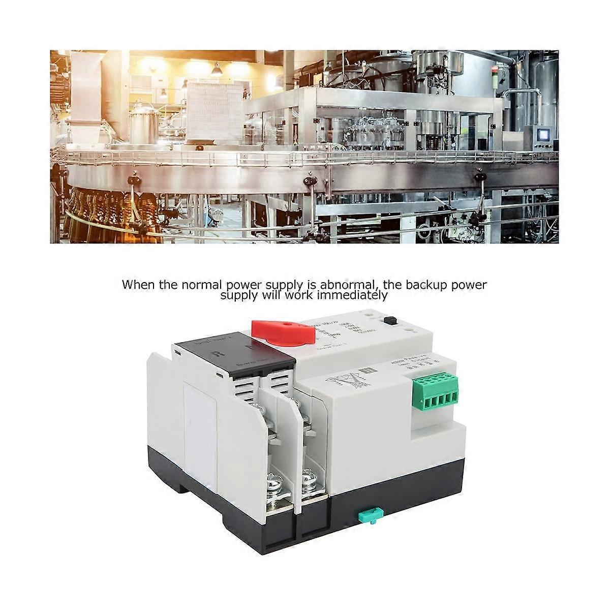 Transmission Switch 220V ZGQ5-100 / 2P Automatic Transfer Switch with ...