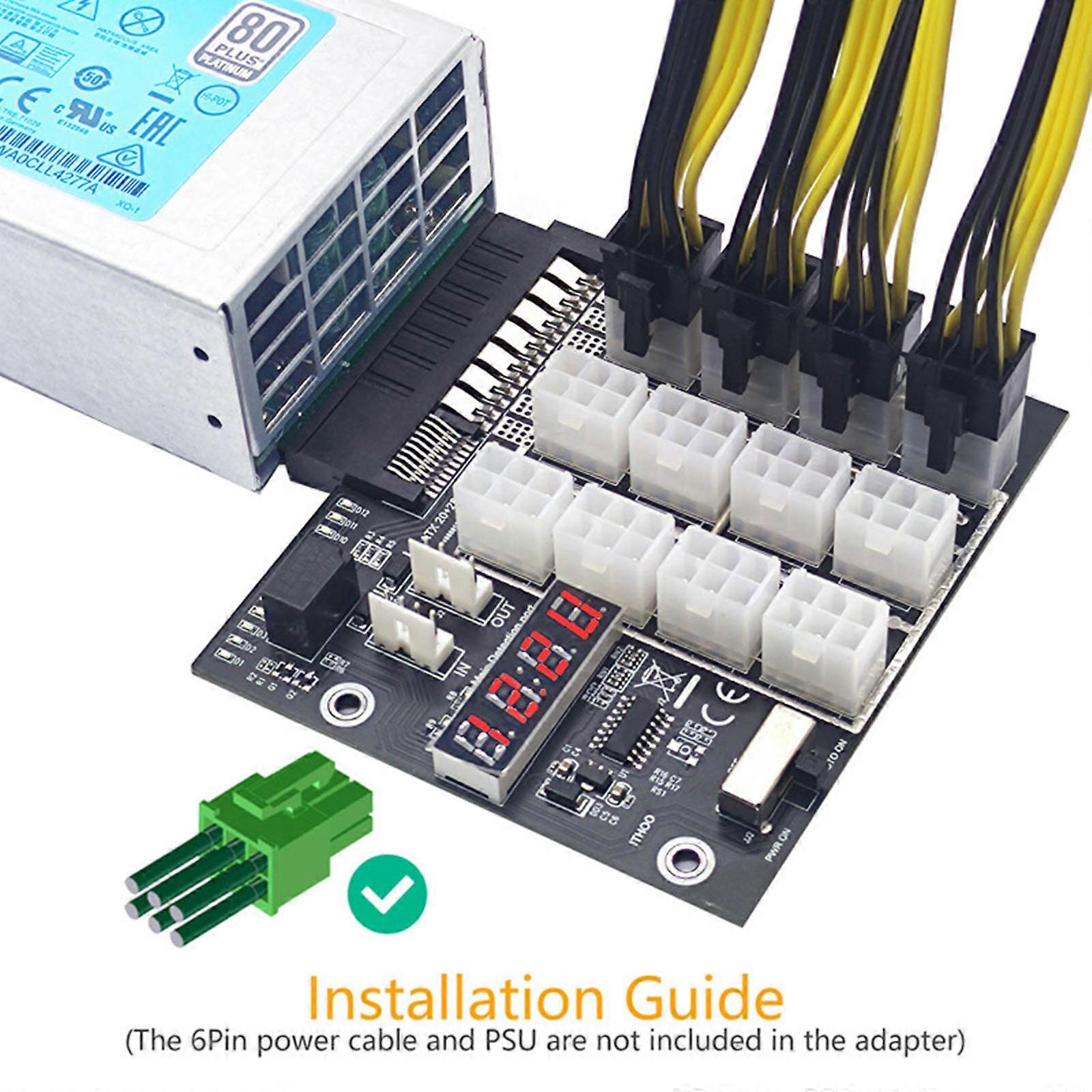 Breakout Board 6Pin Power Supply Module forHP PSU Server 2200W 20+28p To 12x 6P | Fruugo UK
