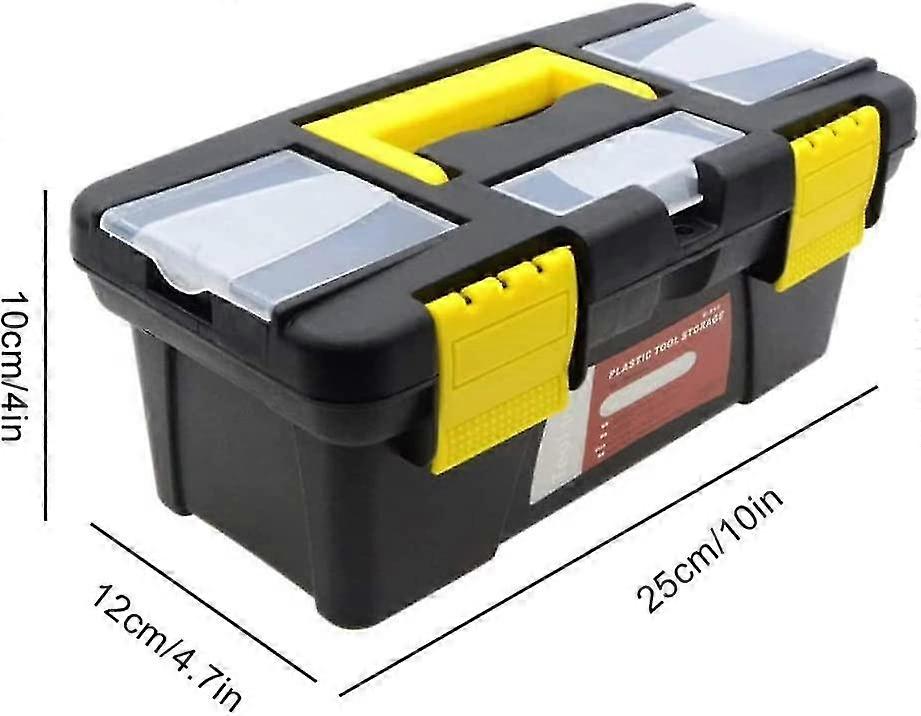 Portable Toolbox 10inch 2 Layer Hand Tool Chest Storage Case With ...