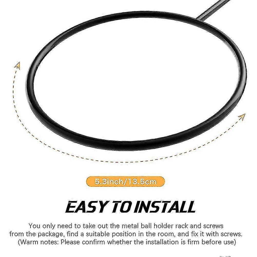 6 Pack Wall Mount Ball Display Ball Storage Ball Rack Ball Holder For ...