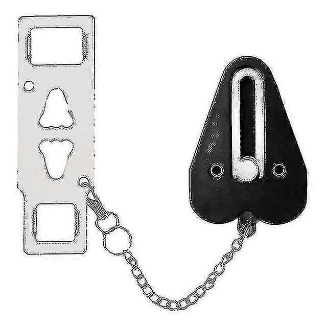 Portable Door Lock Double Hole Security Door Locker Travel Lockdown ...
