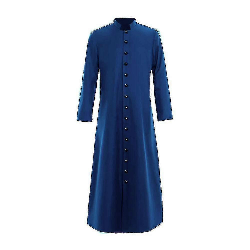 New Church Priest Trench Jacket Cassock Clergy Robe Preacher Men ...