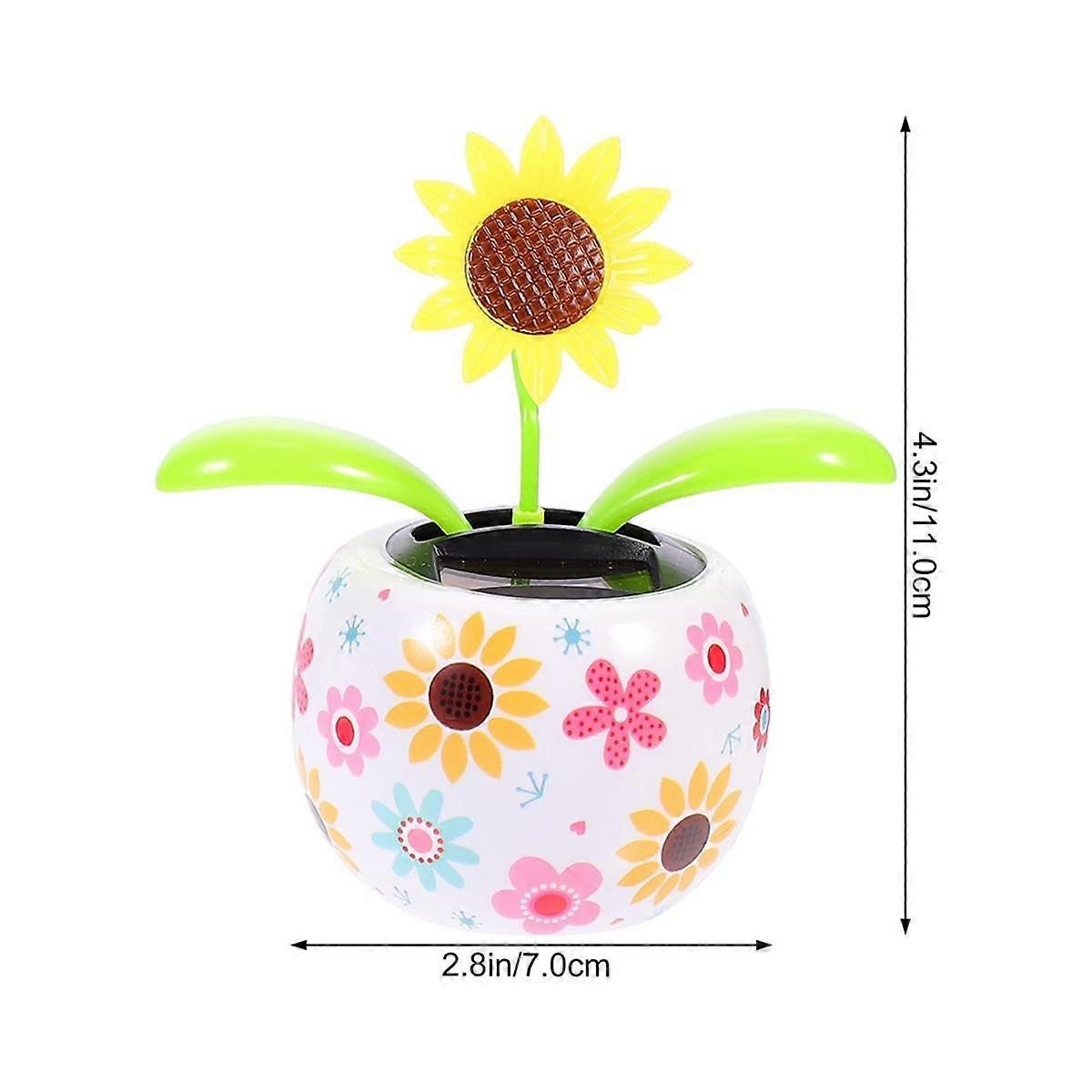 Sunflower Solar Dancing Flower Solar Toys Solar Powered Swinging ...