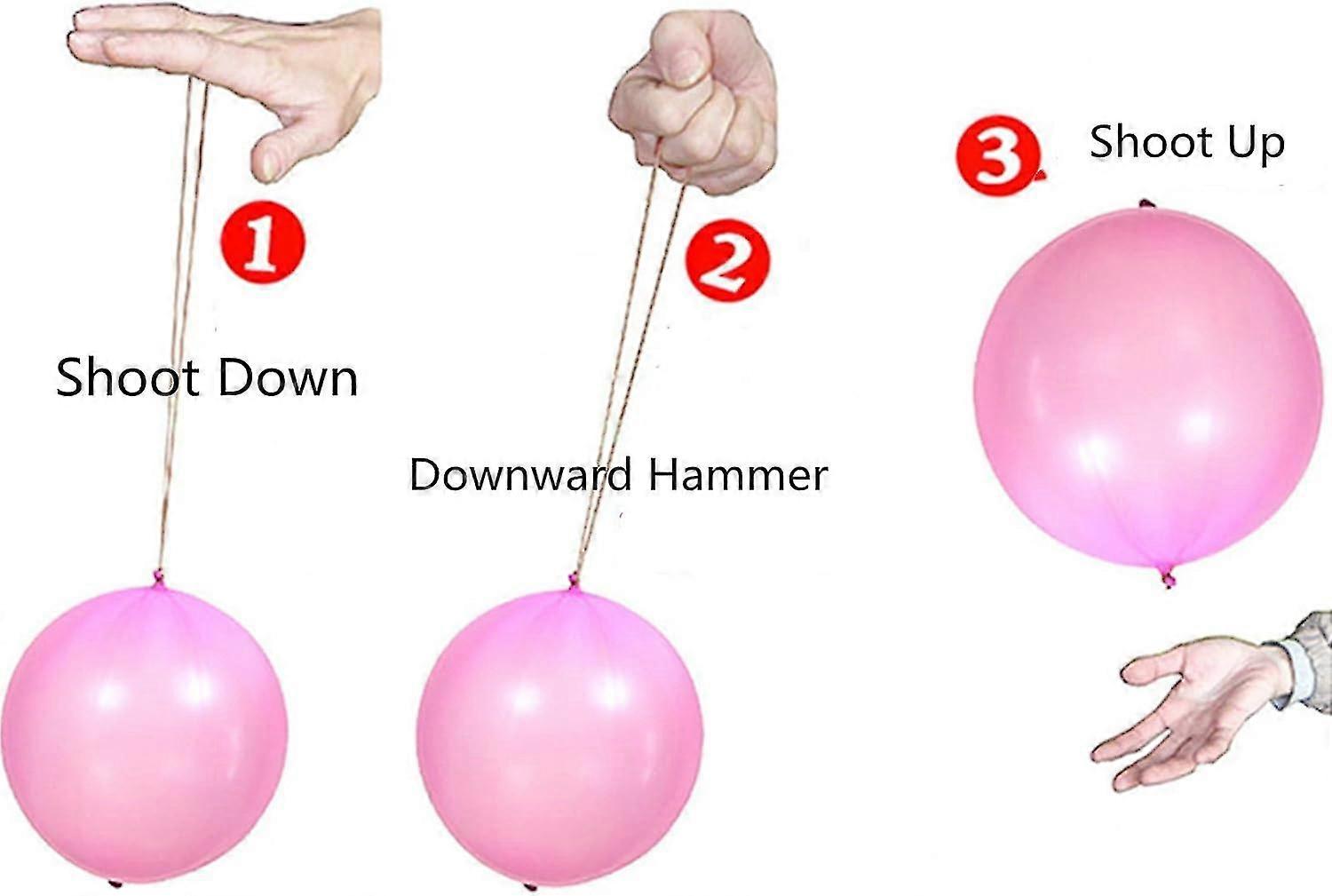 50PCS Large Punch Balloons for Kids, 14" Heavy Duty Strong Punching ...