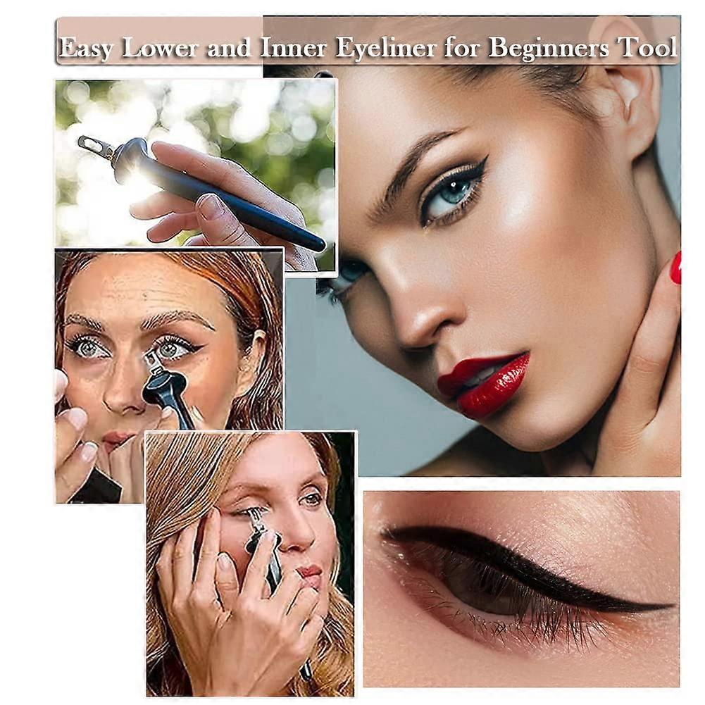 Eyeliner Applicator Kit, Silicone Eyeliner Tool with Eyeliner Cream ...