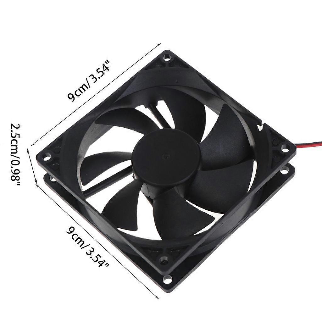 90mm Cooling Fan 12V 24V 5V 90x90x25mm XH2.54 2P Dual Ball Bearing ...