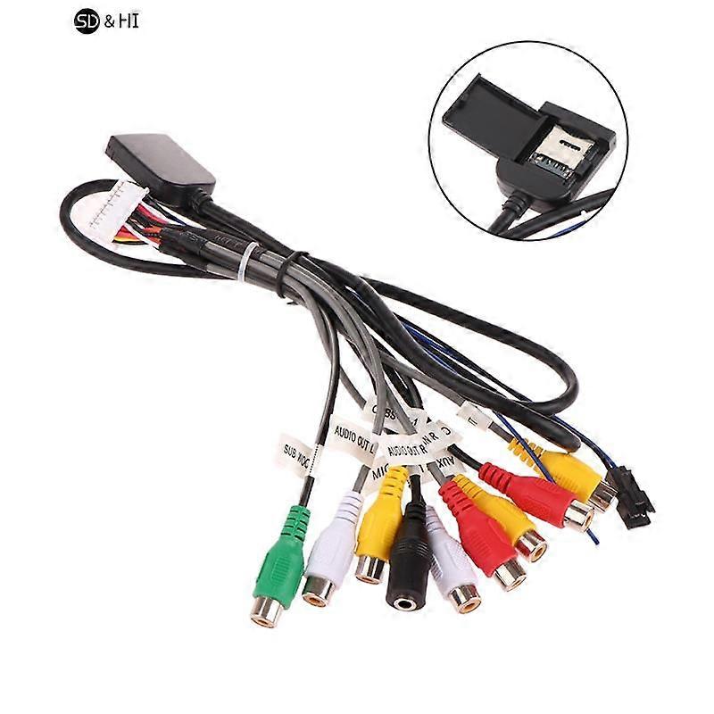 Bluetooth Transmitters Car Stereo Radio Cable 20 Pin Plug RCA Output ...