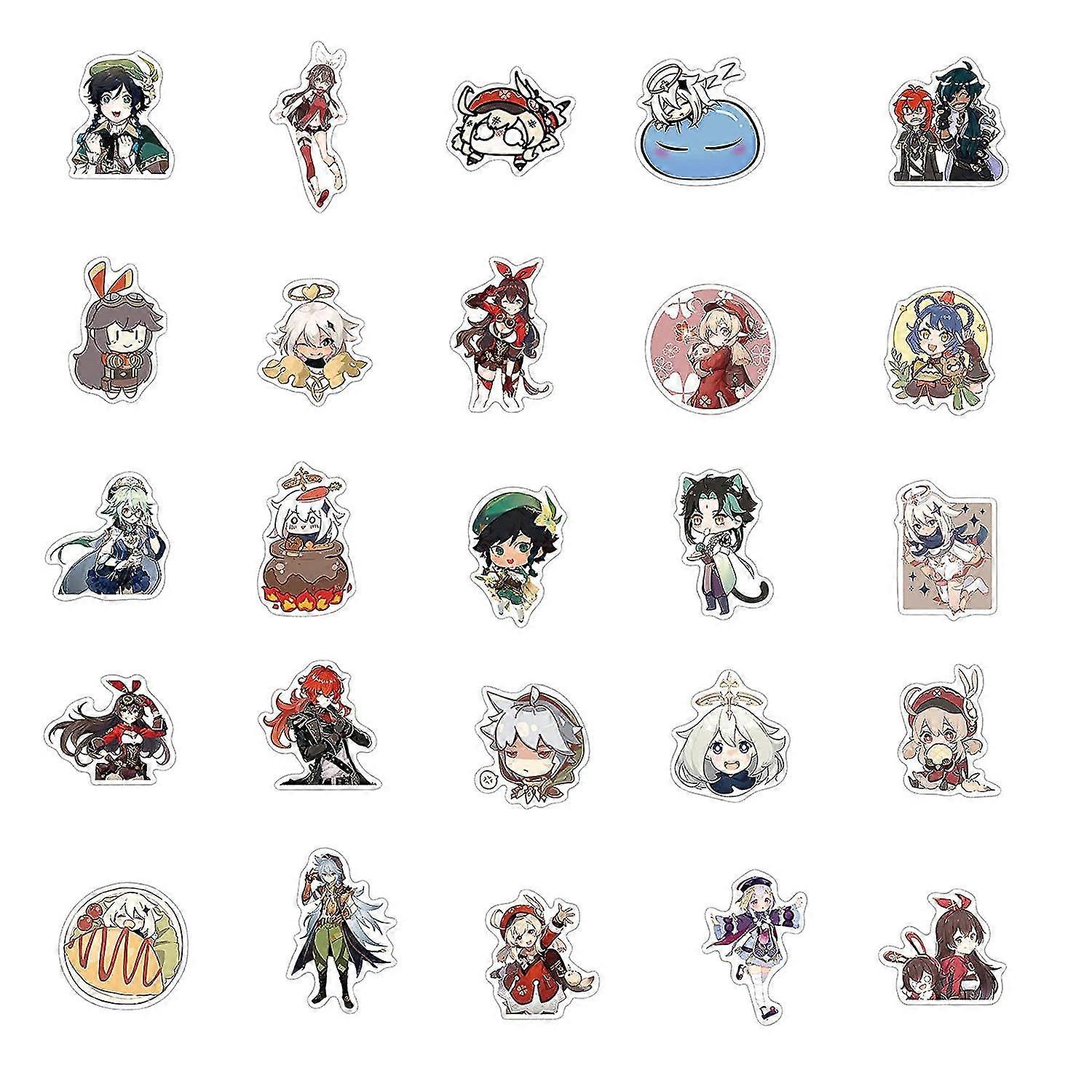 Genshin Impact Stickers Pack| 50pcs Waterproof Genshin Impact Game ...