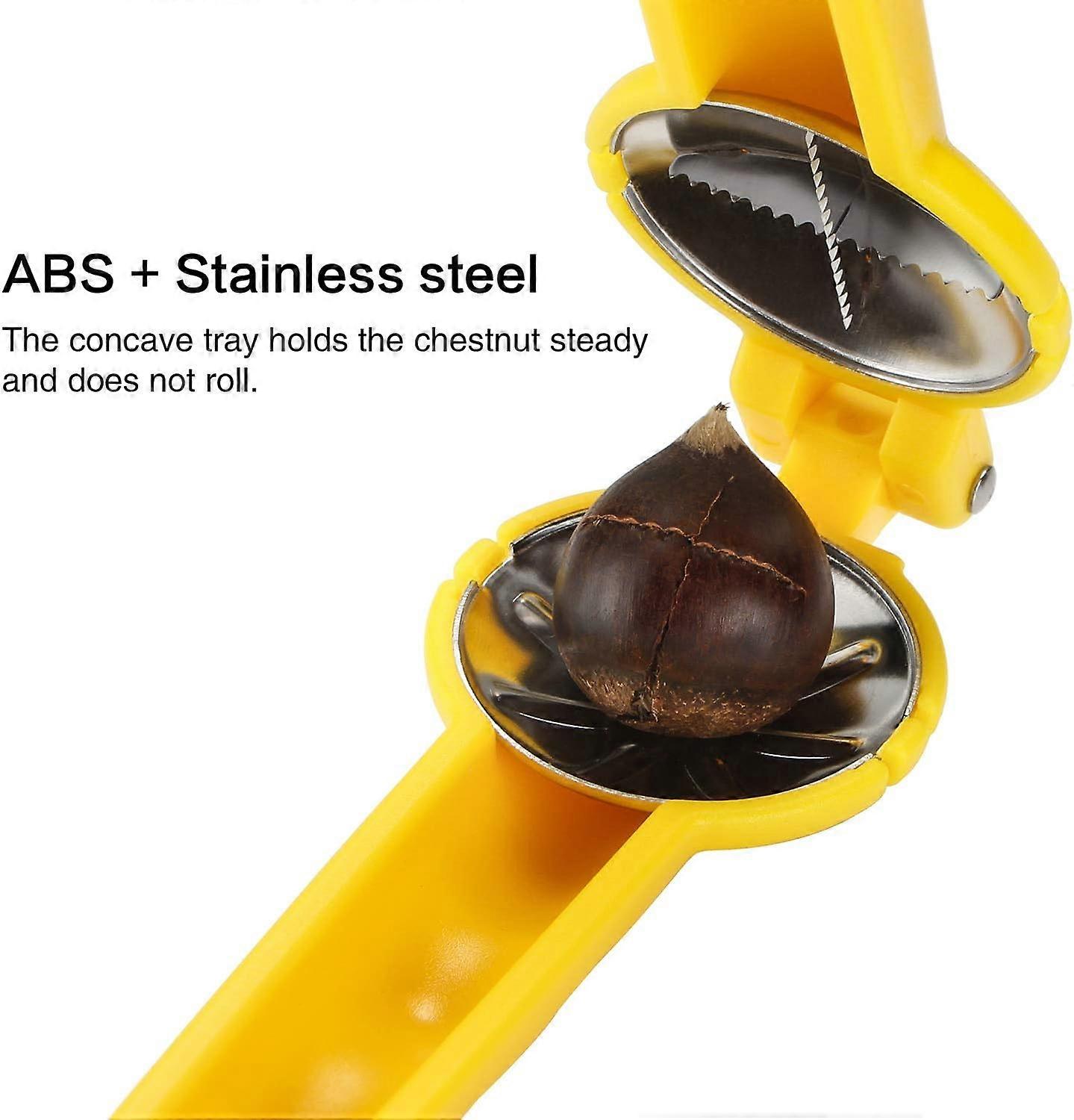 Chestnut Cutter Tool - Opener Plier for Nutcracker Dried Fruit (Yellow ...