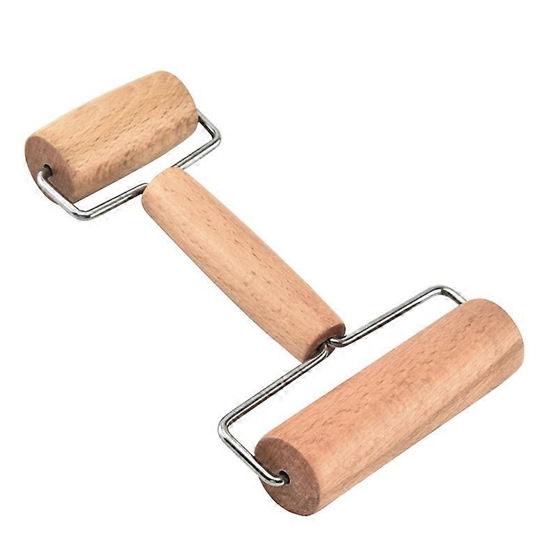 Dual Ended Wooden Rolling Pin Flour Pastry Dough Roller Kitchen Baking ...