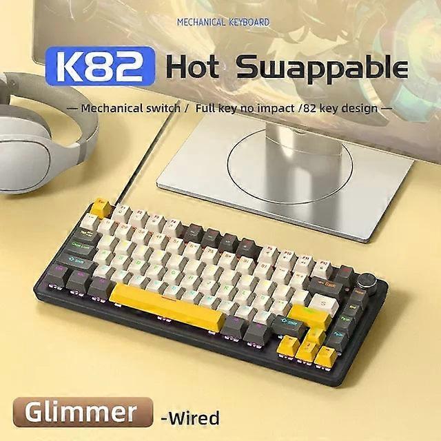 K82 Wired Nical Keyboard,75% Layout ,full Key Hot Swappable,cool ...