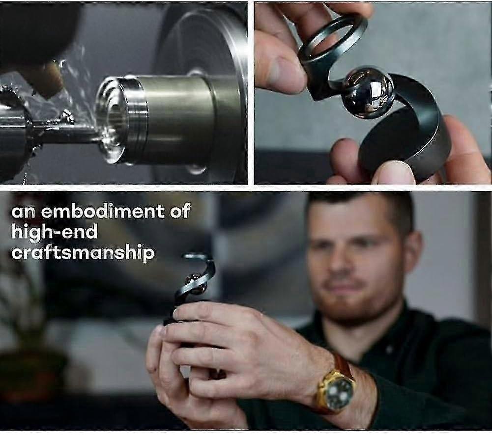 Gravity Defying Kinetic Desk Toy, Desktop Suspended Gyroscope, Optical ...