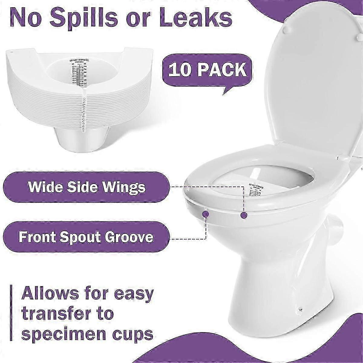 10 Pcs Urine Hats for Toilets Stool Sample Collection Kit Urine ...