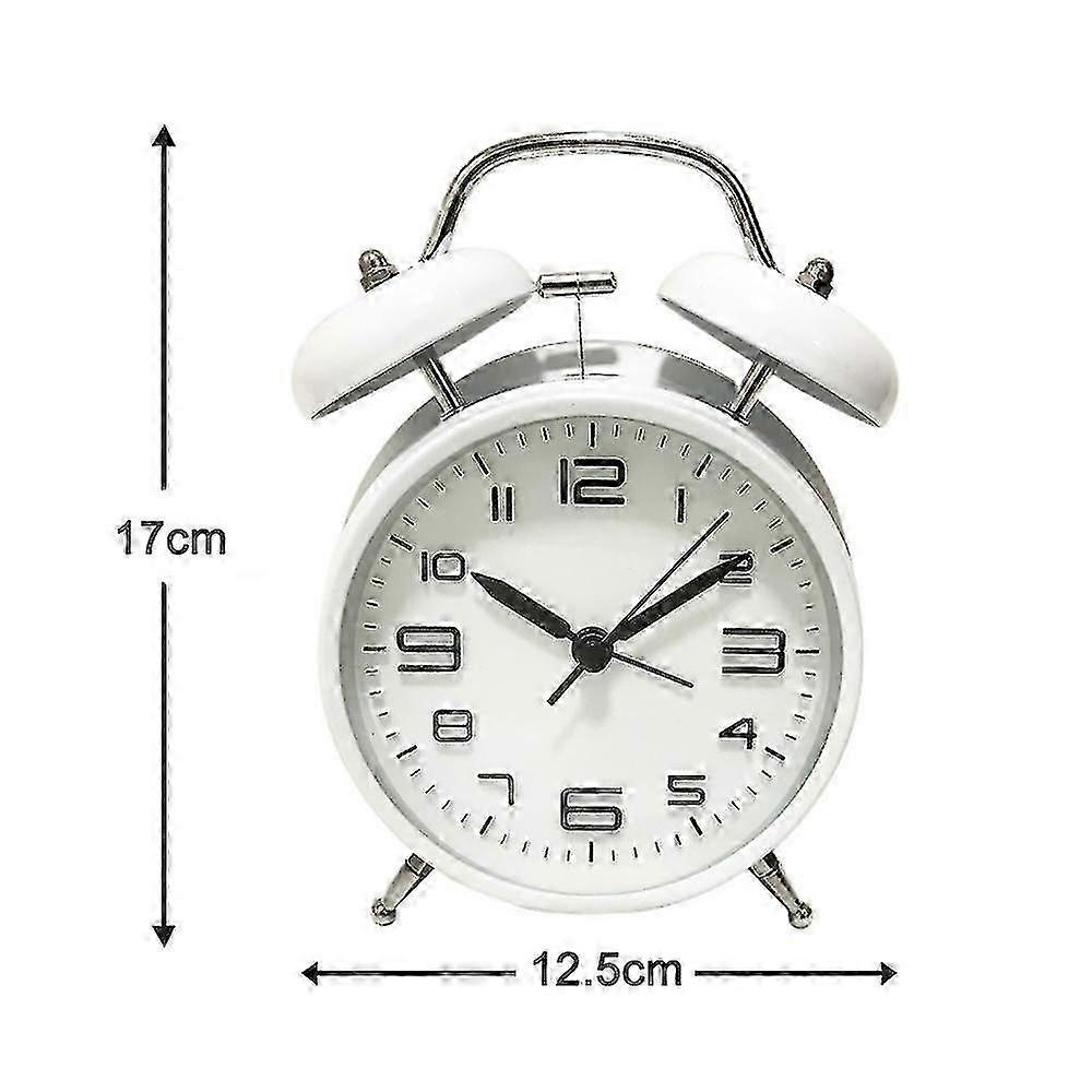 Double Bell Alarm Clock With Night Light, Large Dial Of 4 Inches ...