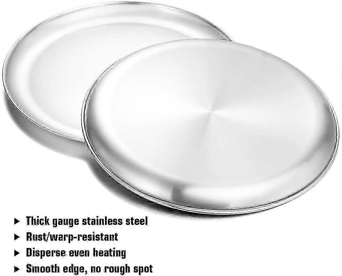 Pizza Baking Pan Pizza Tray - 12 inch Stainless Steel Pizza Pan Round ...