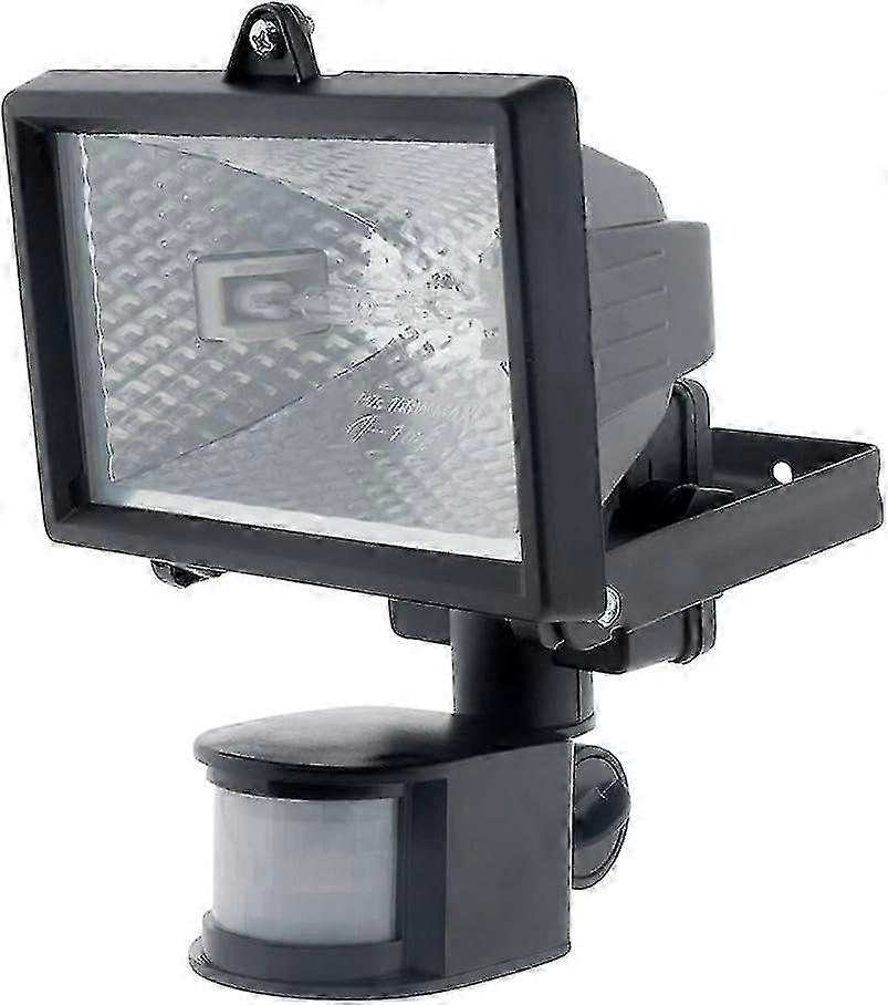 150W black halogen floodlight with sensor | Fruugo UK