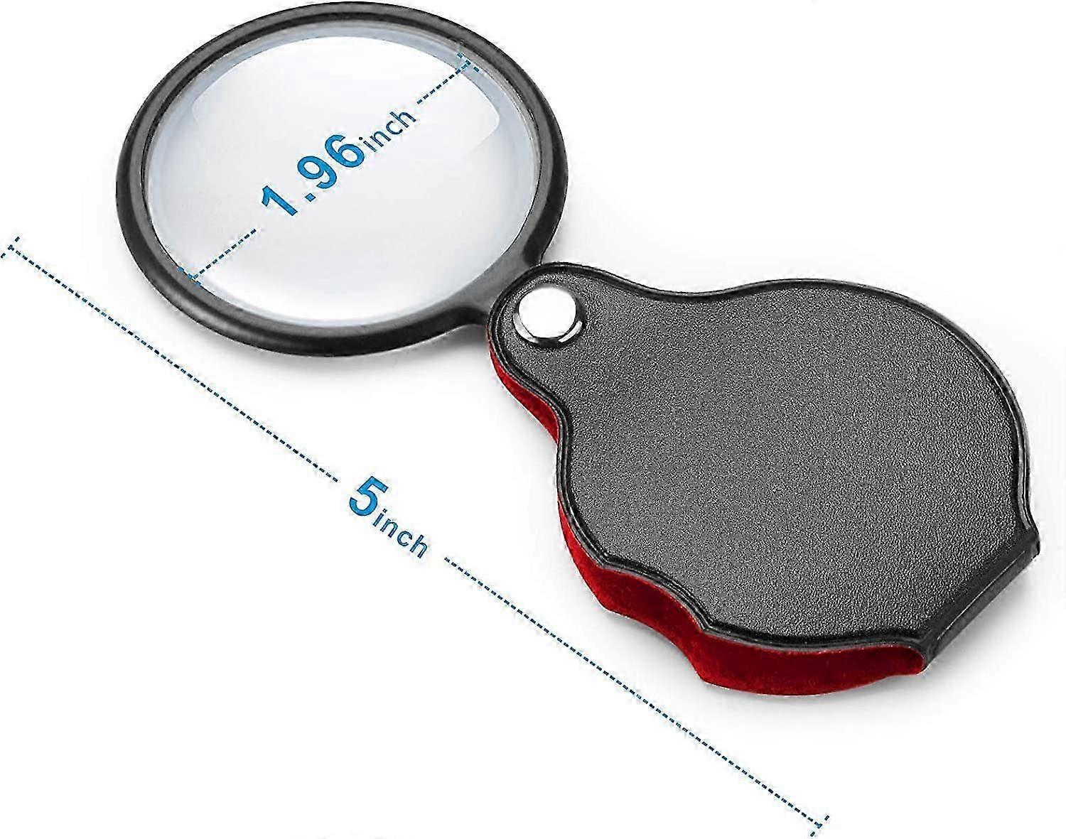 2PCS Upgrade 10X Small Magnifying Glasses for Kids/Senior, Pocket ...