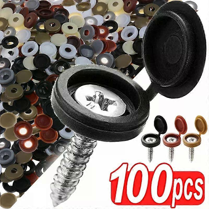 Hinged Plastic Screw Cap Cover Fold Snap Protective Cap Button Nuts ...