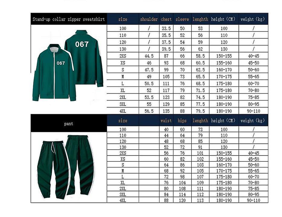 Squid Game Actor No. 456 Cosplay Costume Jacket + Pants Squid Game ...