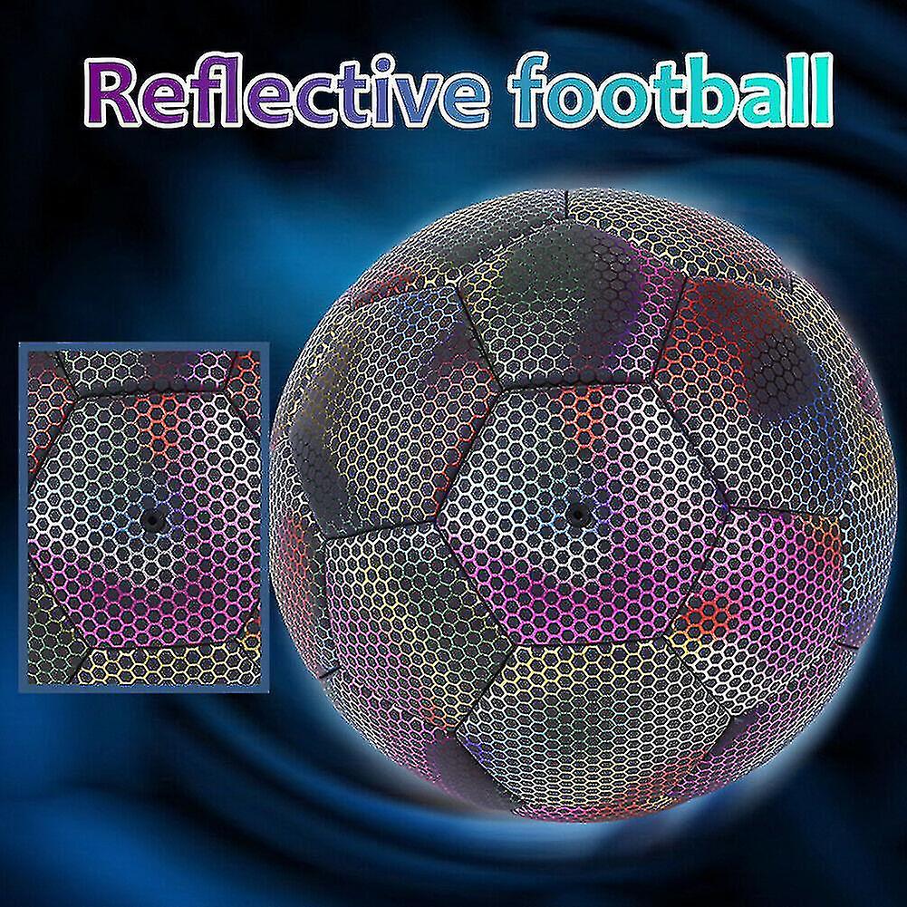 New2022 Reflective Soccer Ball Luminous Night Glow Footballs for ...