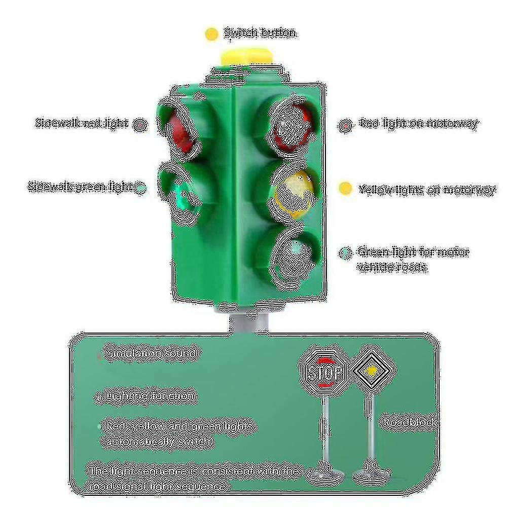 Mini Traffic Signs Road Light Block With Sound Led Children Safety ...