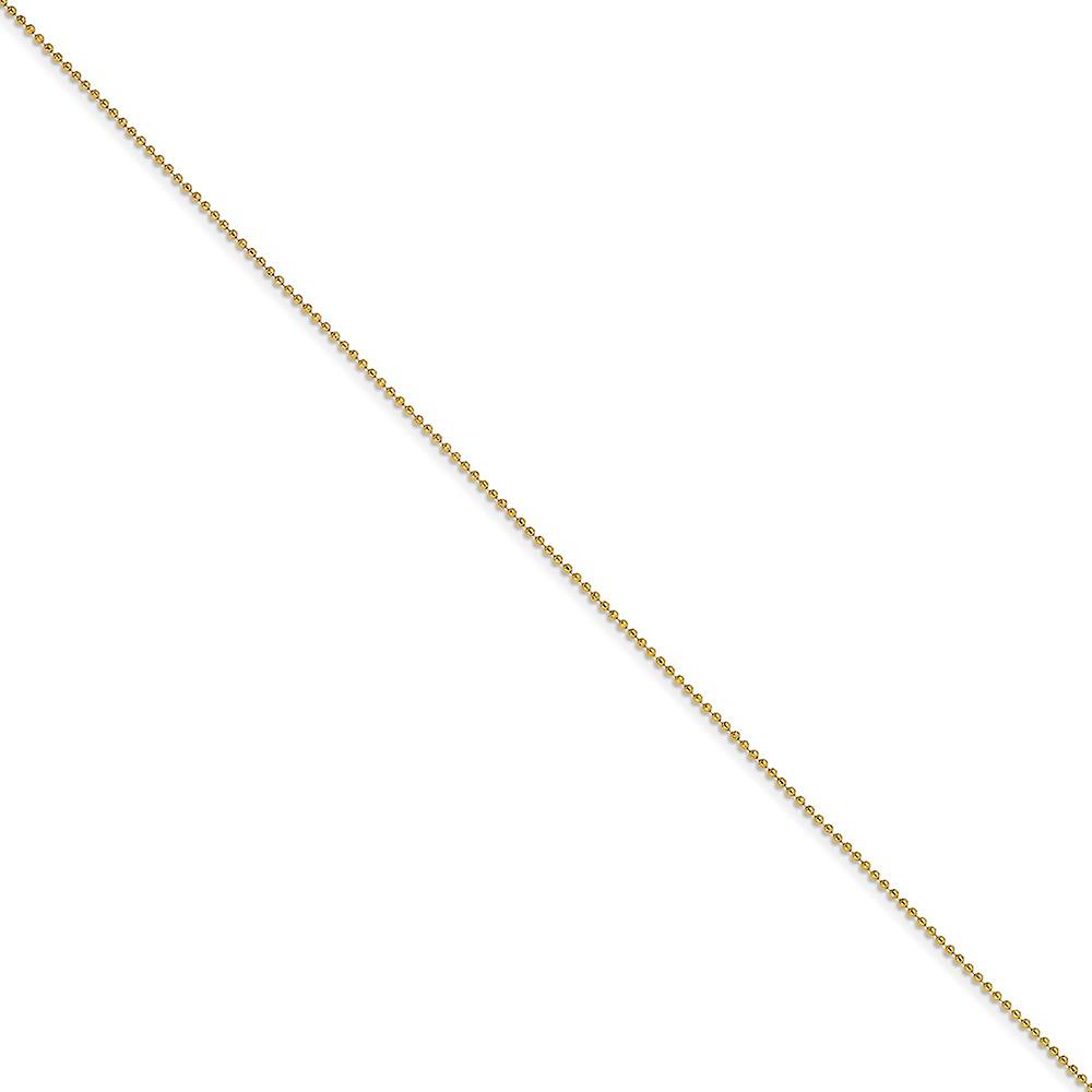 Yellow Rhodium Brass Polished Spring Ring 1.50mm Plated Ball Chain ...