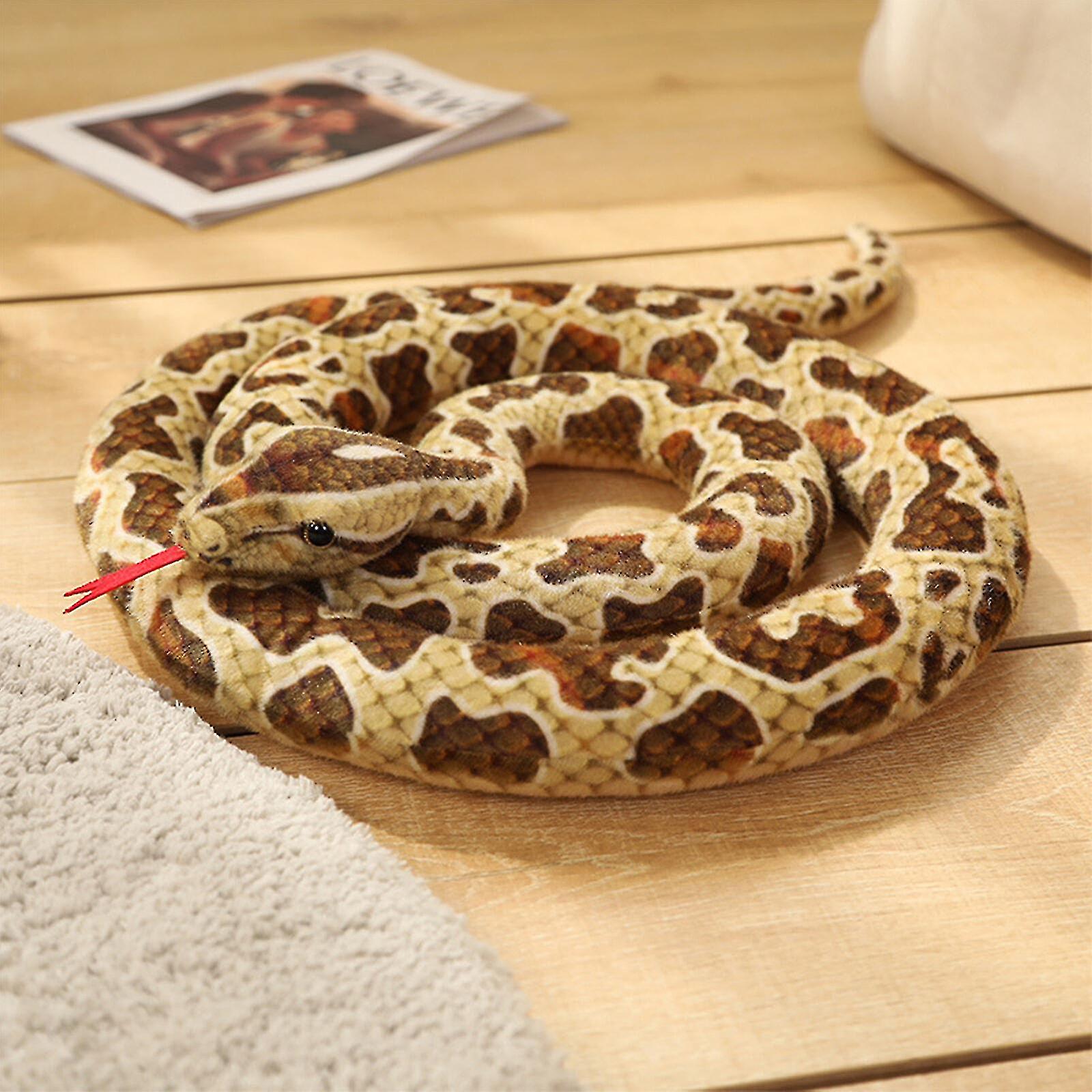 Giant Boa Constrictor Plush Snake Toy 80 Inch Realistic Stuffed Animal ...