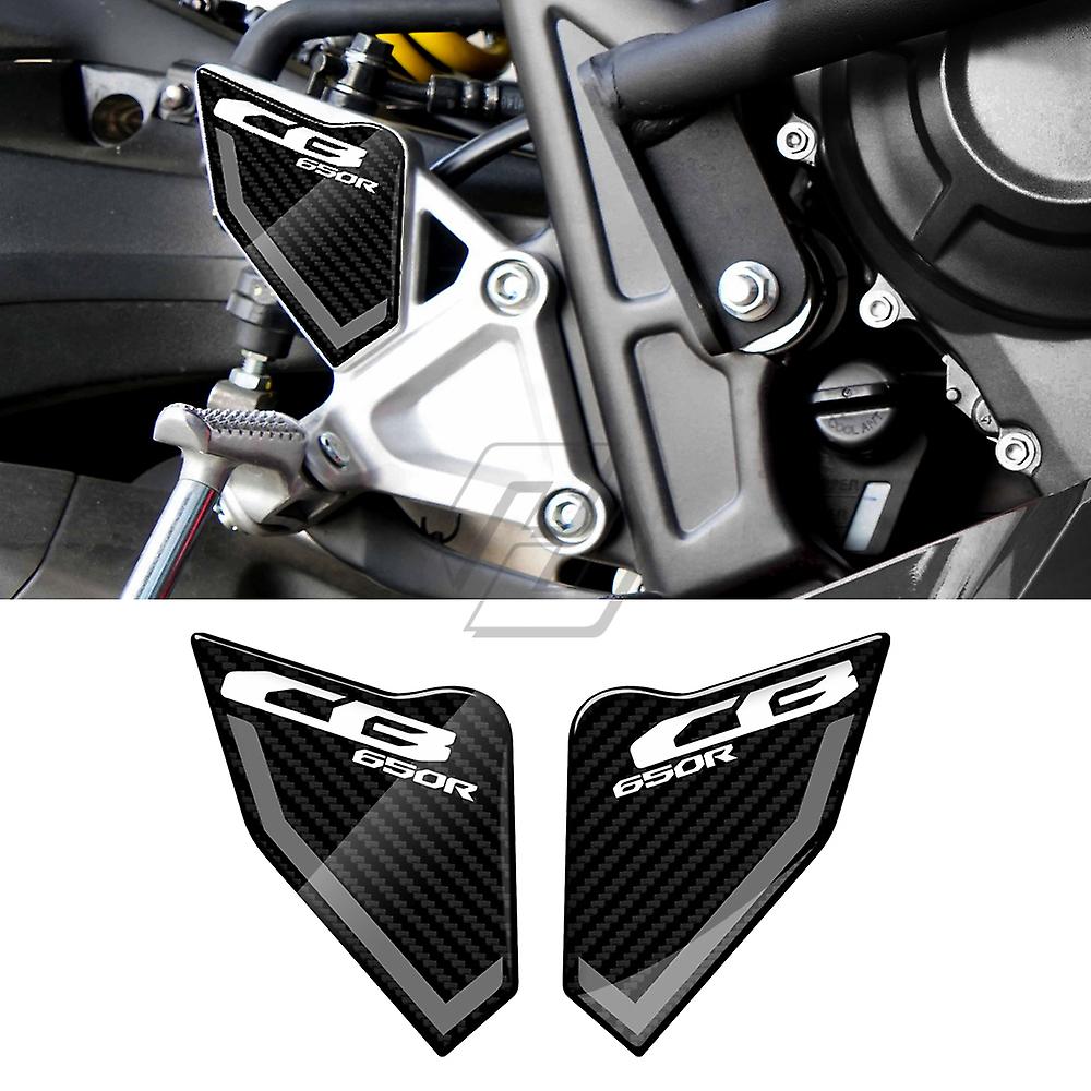 For Honda Cb650r 2021-2022 3d Carbon-look Triple Yoke Defender Sticker ...